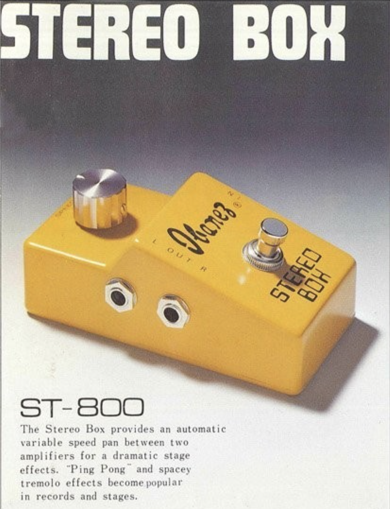 1976 Ibanez ST-800 Stereo Box Vintage Electric Guitar Tremolo Panner ...
